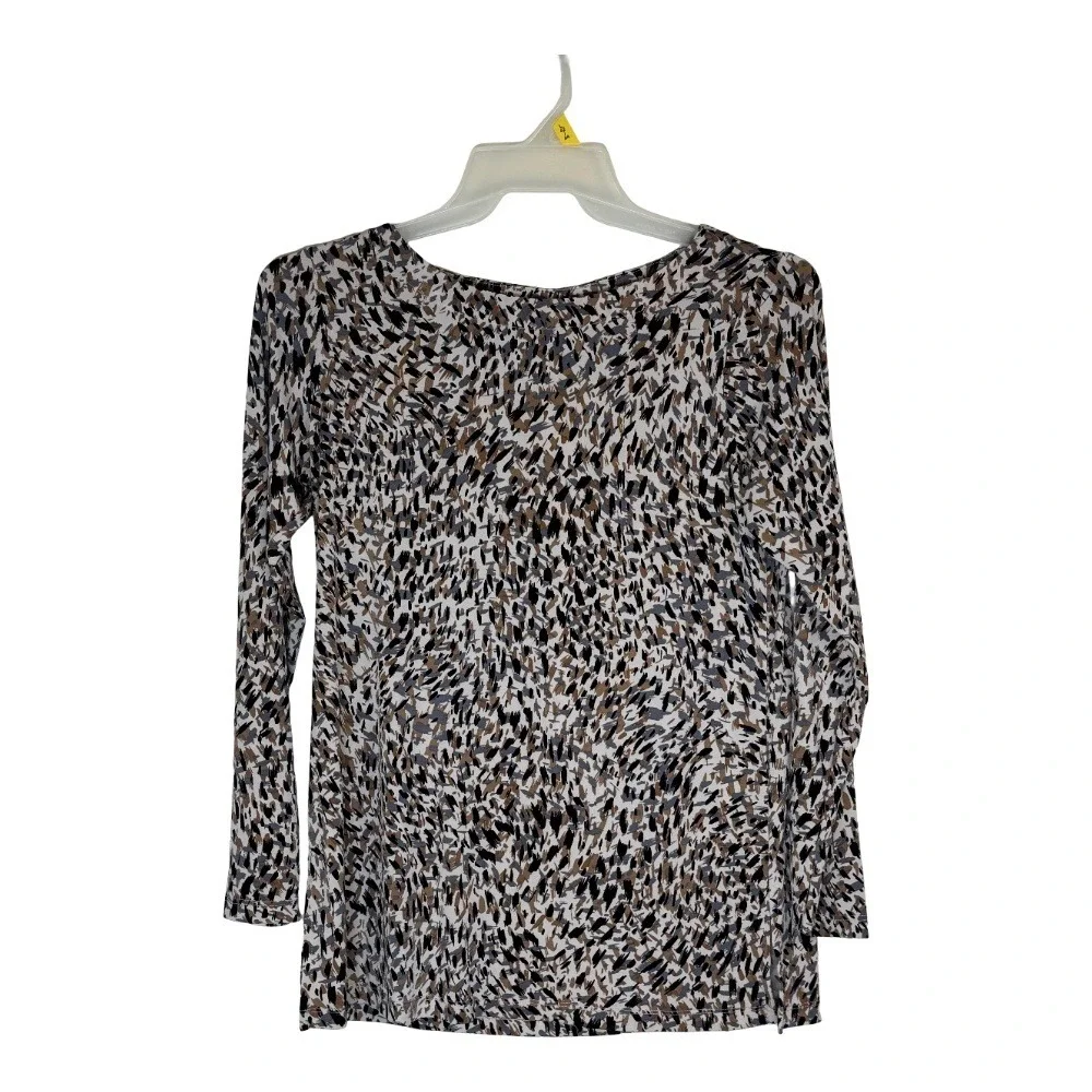 Susan Graver | Tops | Susan Graver Tunic Set Women Small Black Ivory ...